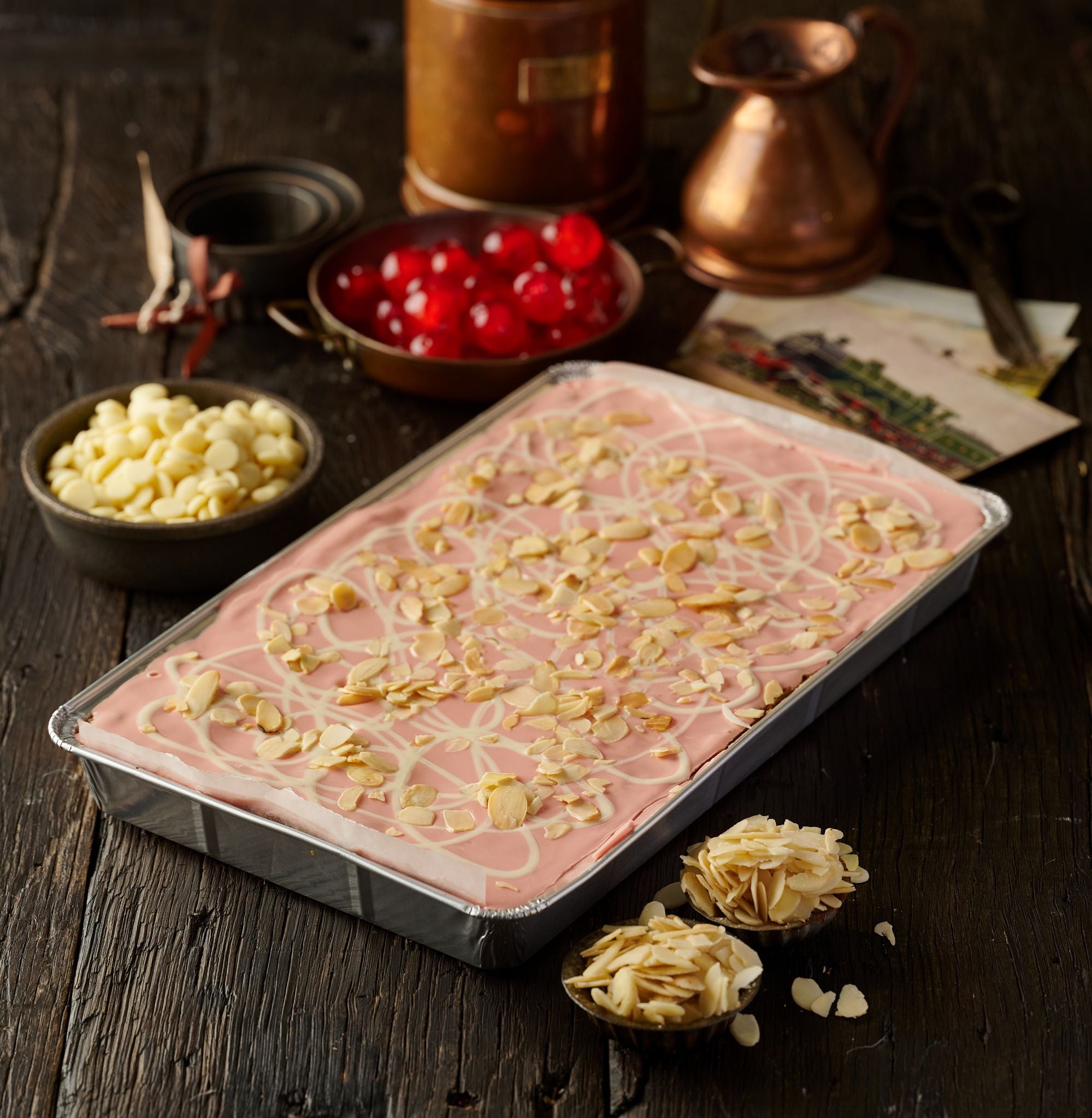 Cherry Bakewell Flapjack (NGCI) – Original Cake Cafe